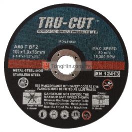 4'' Tru-Cut | Inox | Cutting Wheel/Disc | Tong Hin Machinery Malaysia