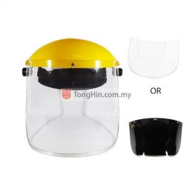 Face Shield Visor Yellow Set (With Bracket) Clear/Black Screen | Tong ...