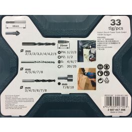 Bosch Special X-Line Screwdriver Bits & Drill Bits Mini Set 2607017398 ...